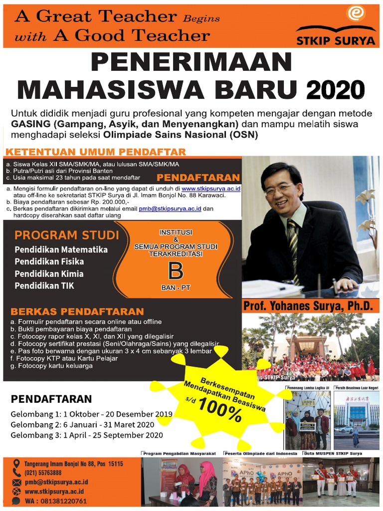 Brosur STKIP Surya | PDF