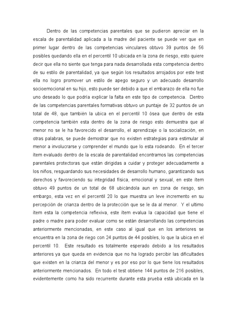 Interpretacion E2P | PDF | Teoría de apego | Psicología Aplicada