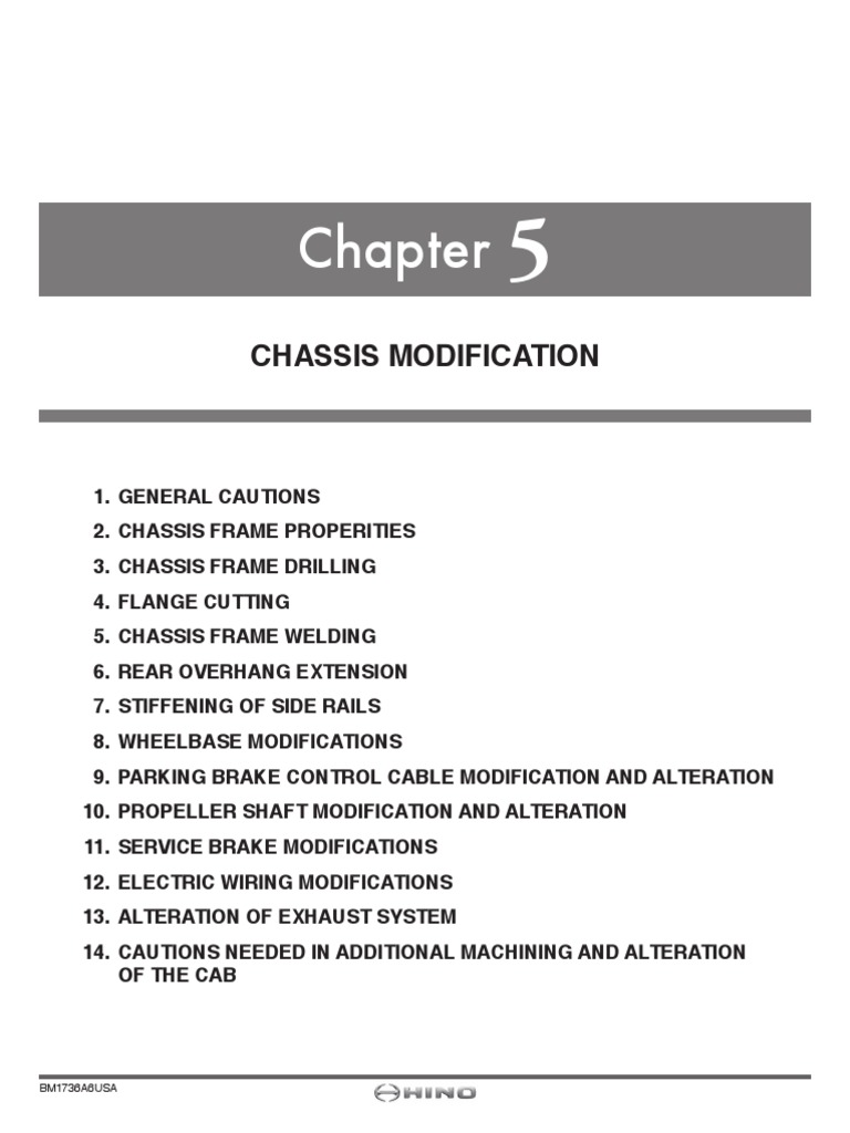 HINO US Chap05 | PDF | Axle | Welding