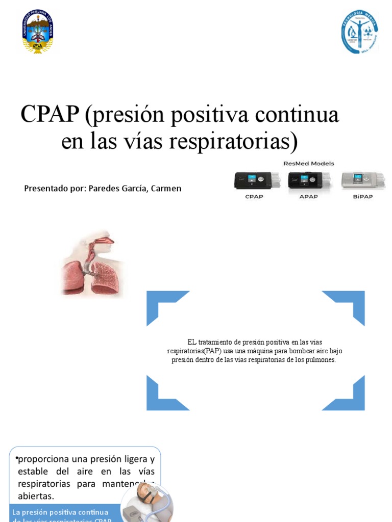 CPAP | PDF | Pulmón | Sistema respiratorio