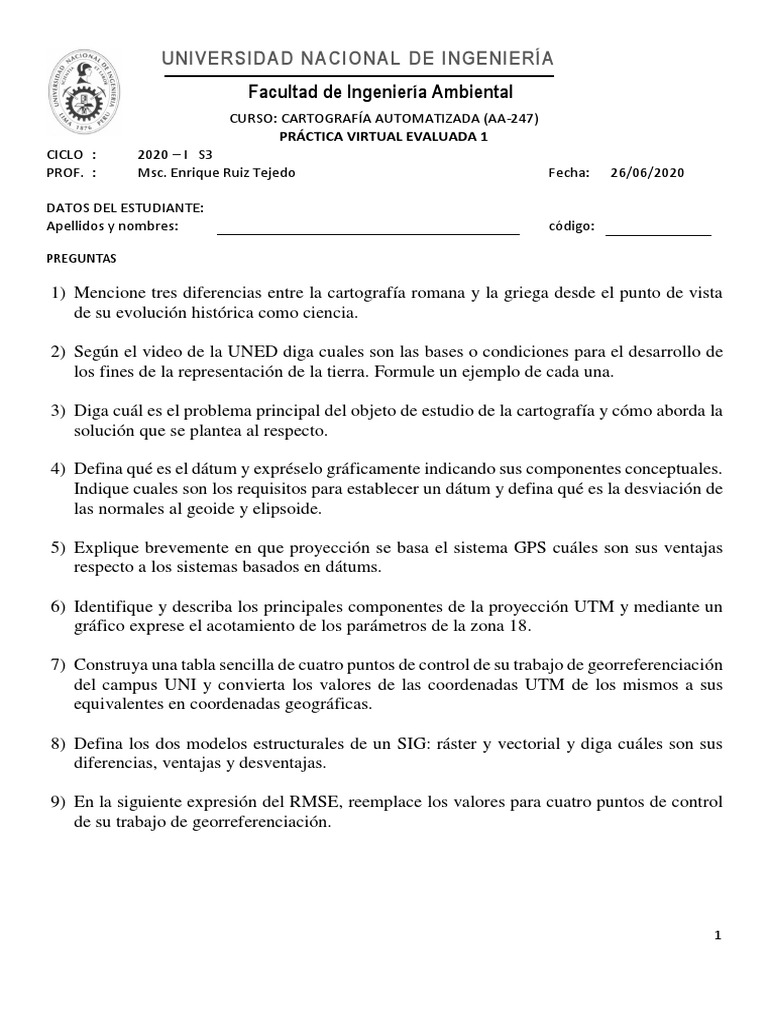 Practica Virtual Evaluada 1 | PDF