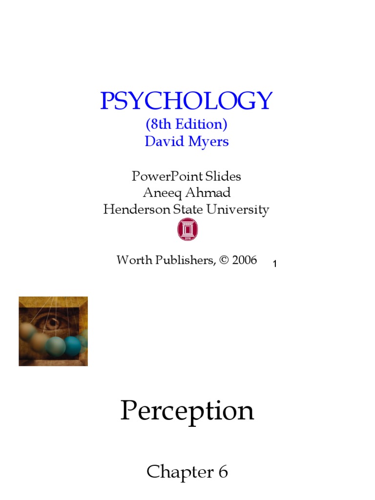 Psychology: (8th Edition) David Myers | PDF | Extrasensory Perception ...