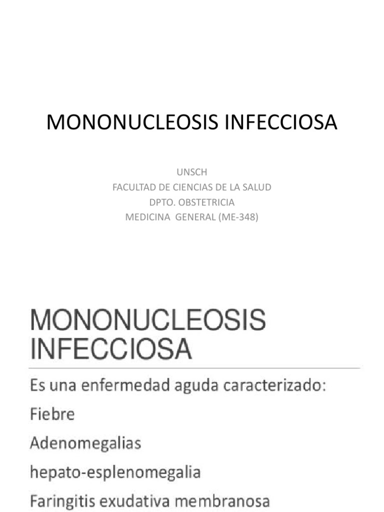 Mononucleosis Infecciosa | PDF