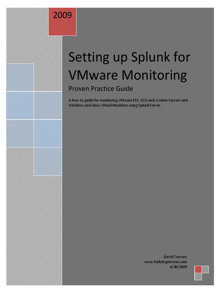 Setting Up Splunk For Vmware Monitoring: Proven Practice Guide | PDF ...