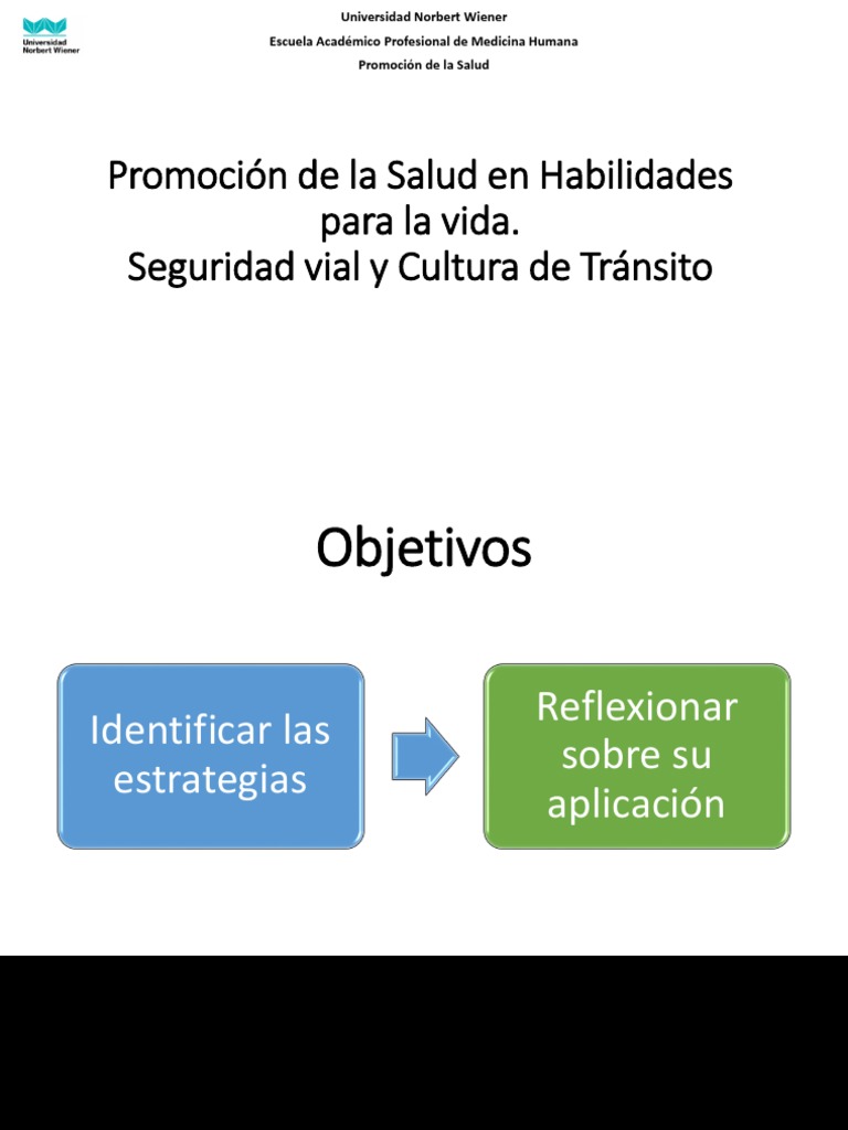 Promoción de Habilidades para la Vida | PDF | Seguridad vial ...