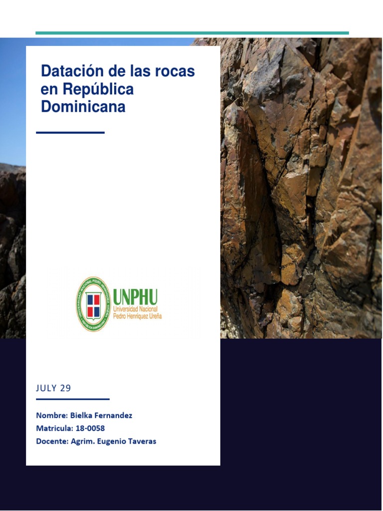 Datacion de Las Rocas en Republica D PDF | PDF