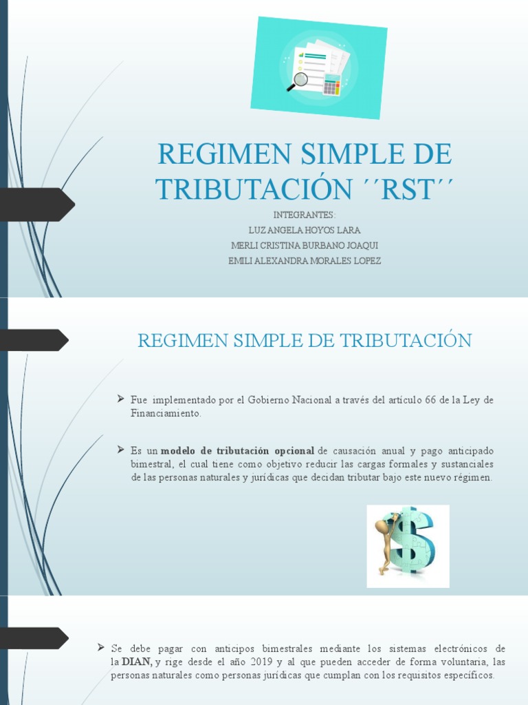 Regimen Simple de Tributación RST | PDF | Impuestos | Economias