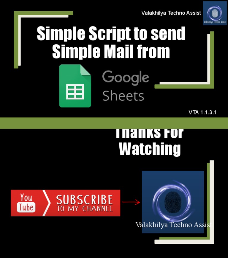 Simple Script To Send Simple Mail From Google Sheets | PDF