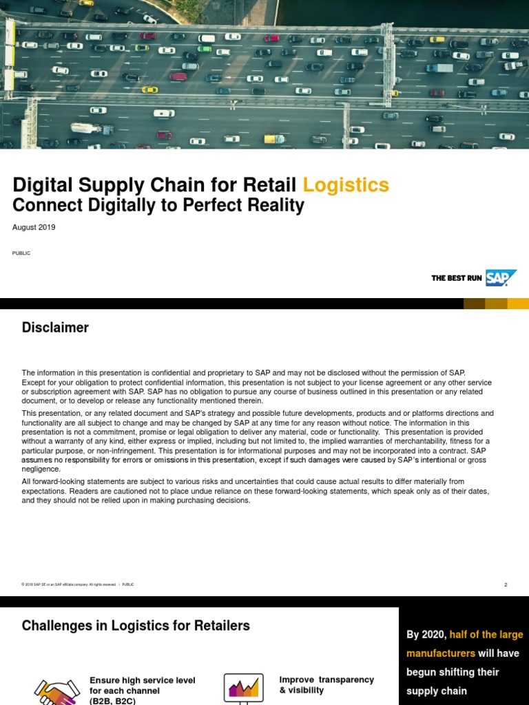 Digital Supply Chain For Retail Logistics | PDF | Packaging And ...