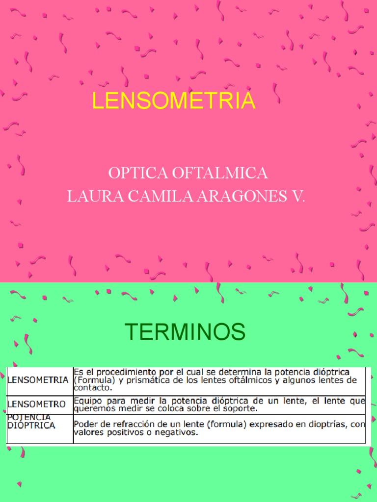 Guía Completa sobre Lensometría Óptica | PDF