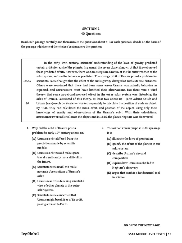 40 Questions: Section 2 | PDF | Orbit | Gravity