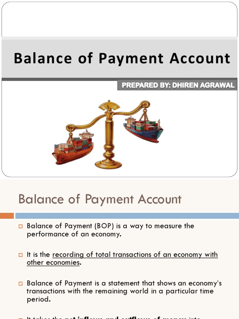 Balance of Payment Account | Download Free PDF | Balance Of Payments ...
