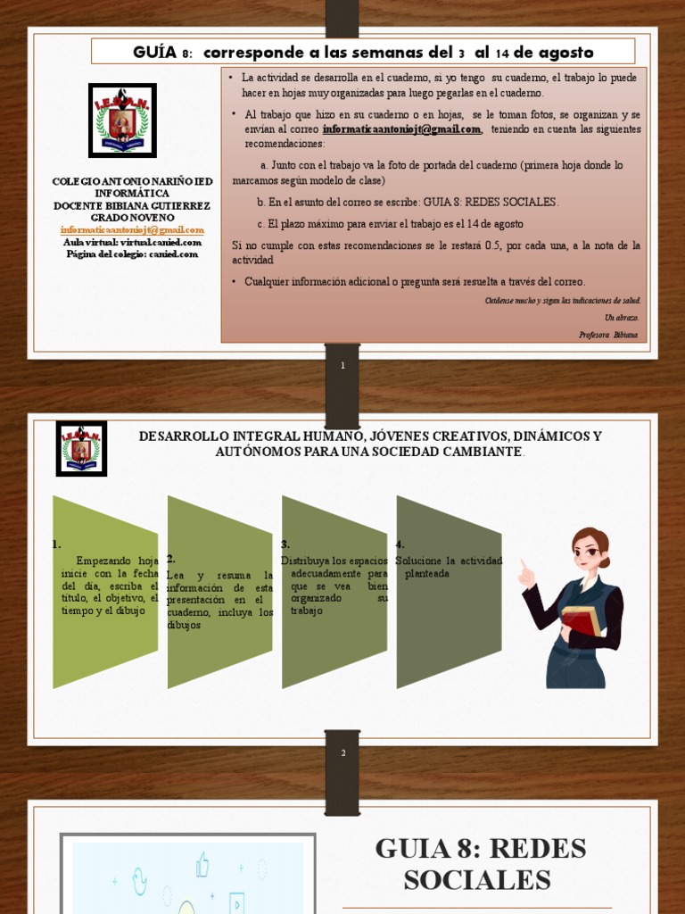 Grado Noveno Las Redes Sociales | PDF | Red social | Facebook