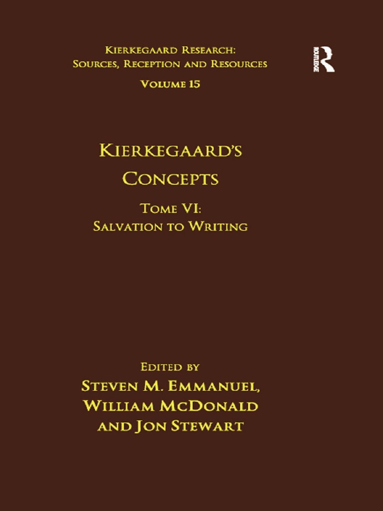 Kierkegaard S Concepts Tome VI Salvation To Writing | PDF | Søren ...
