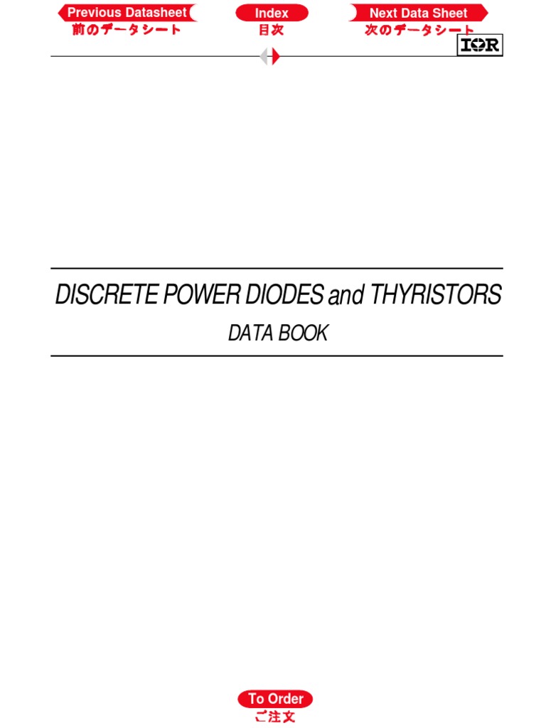 Discrete Power Diodes and Thyristors: Data Book | PDF | Diode ...