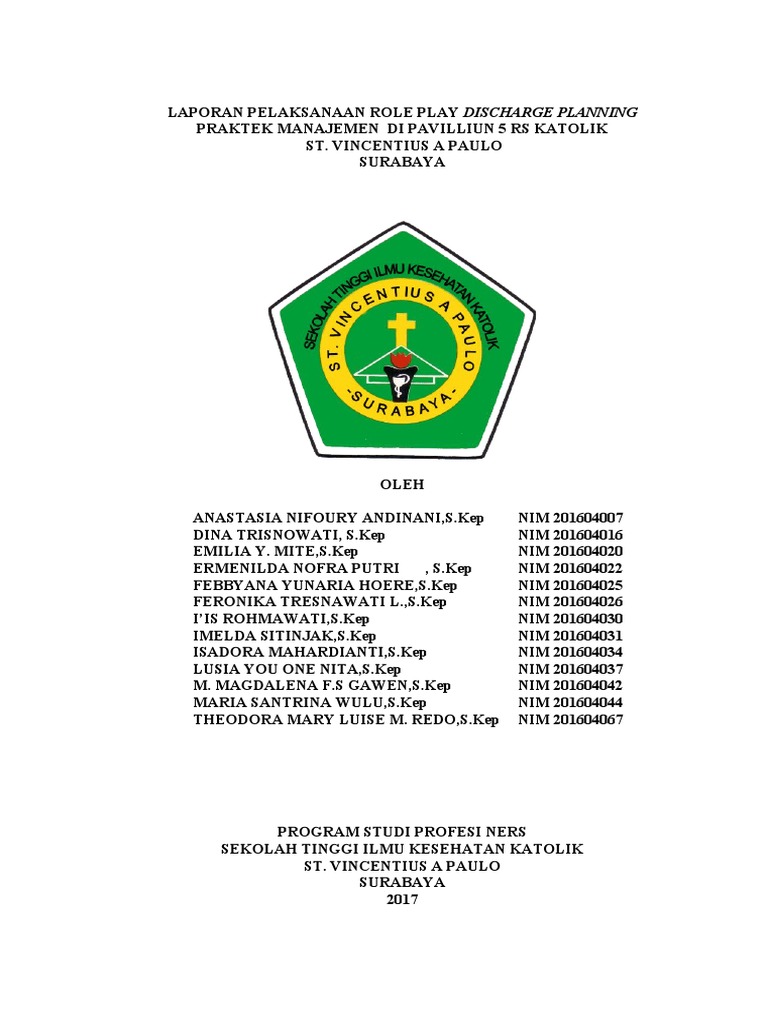 Laporan Role Play Discharge Planning Fix | PDF | Pengembangan Diri