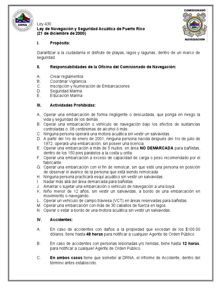 Resumen de La Ley 430 | PDF