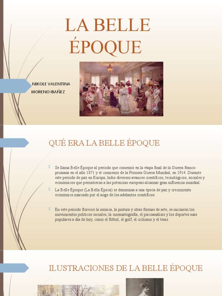 La Belle Époque | PDF | Colonialismo | Viajes por Europa