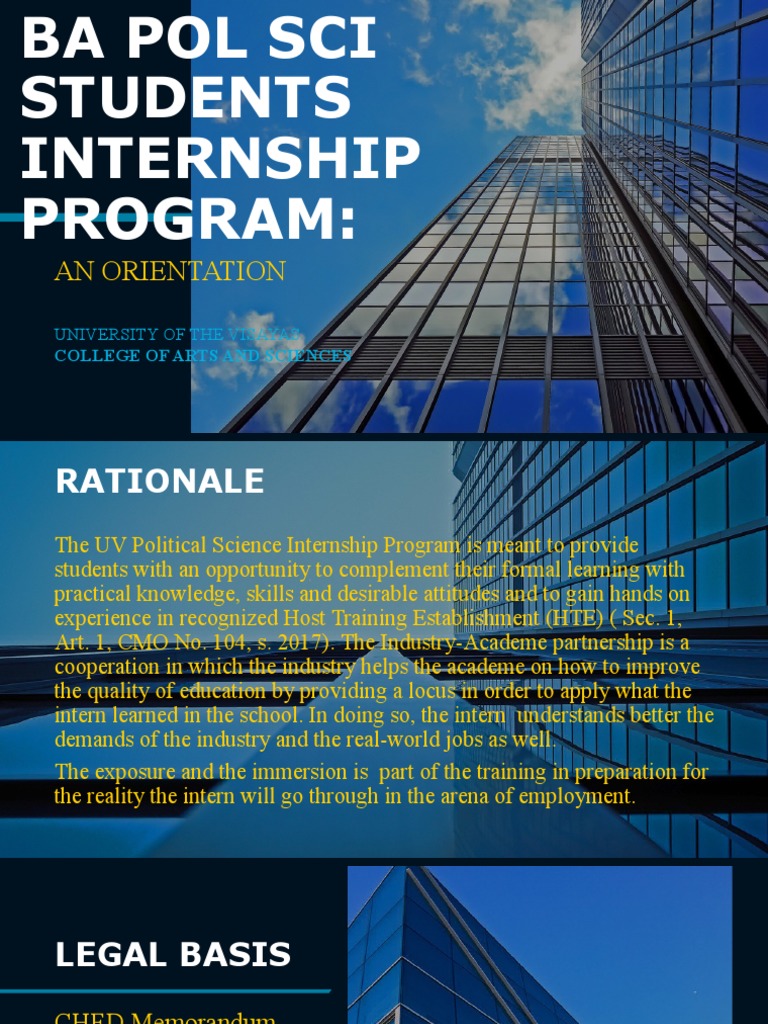 Ba Political Science Internship Program Orientation | PDF | Internship ...