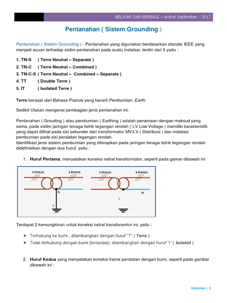 124 - Pentanahan (Sistem Grounding) | PDF