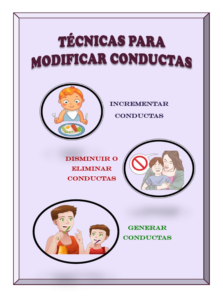 Técnicas Para Modificar Conductas Pdf Comportamiento Conceptos