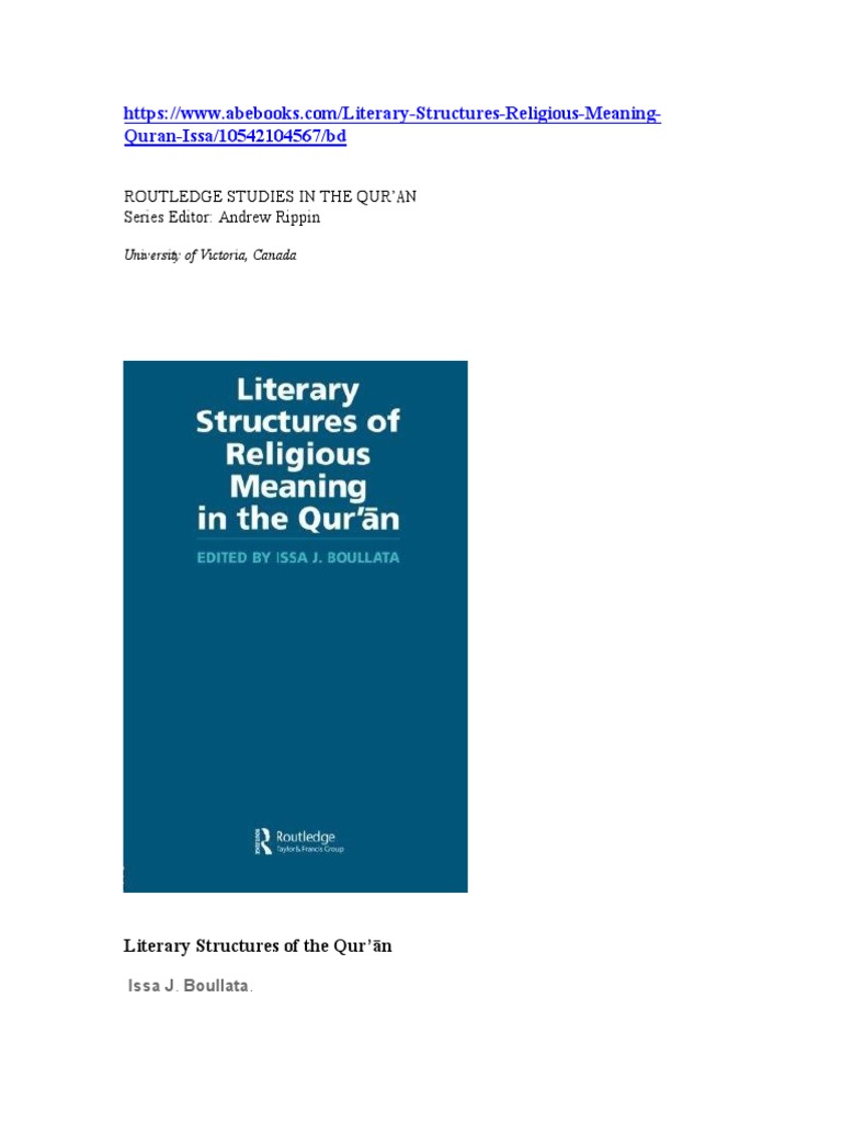 Literary Structures of the Qur'an | PDF | Quran | Islam