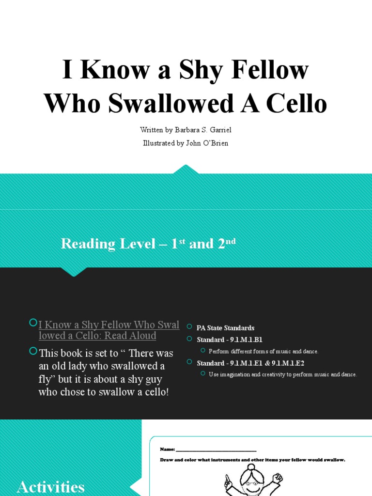 I Know A Shy Fellow Who Swallowed A Cello | PDF
