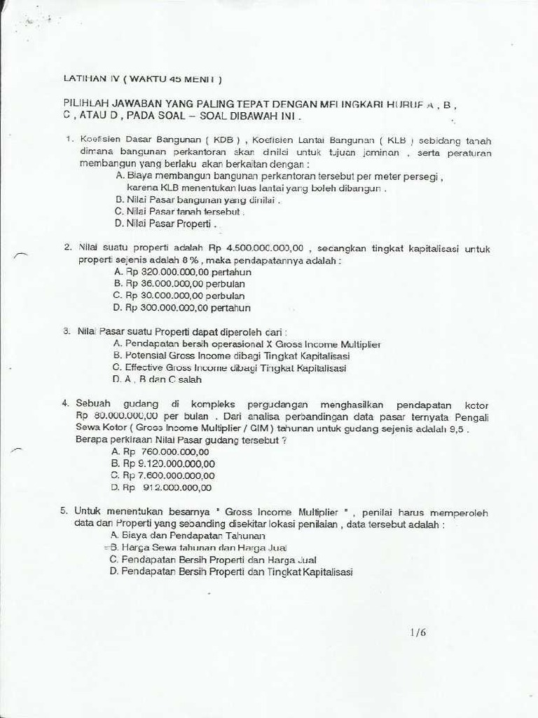 (Paket 2) Soal Latihan PDP 2 Properti PDF | PDF