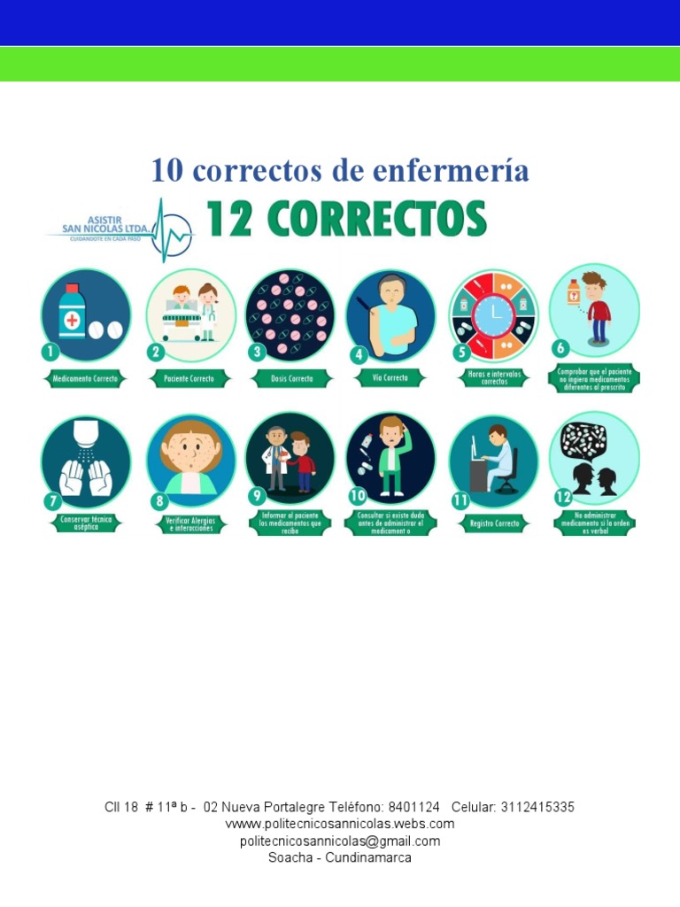 10 Correctos de Enfermeria | PDF