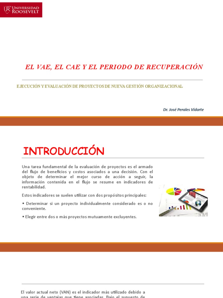 Diapositivas VAE, CAE y PR | PDF | Valor presente neto | Economias