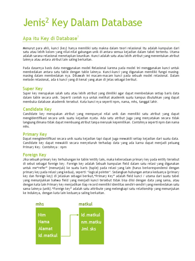 Jenis2 Key Dalam Database | PDF