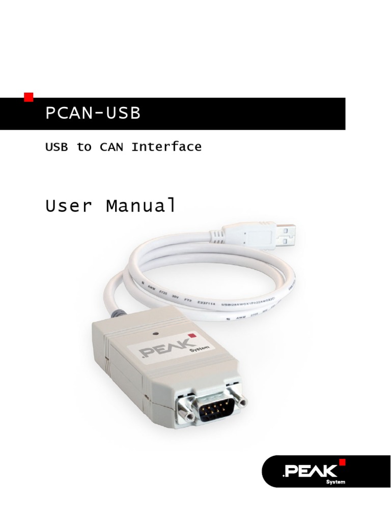 Pcan Usb Userman Eng Pdf Usb Electrical Connector 