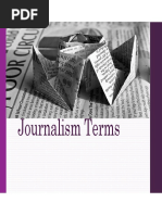 Key Journalism Terms Explained | PDF | Journalism | Newspapers