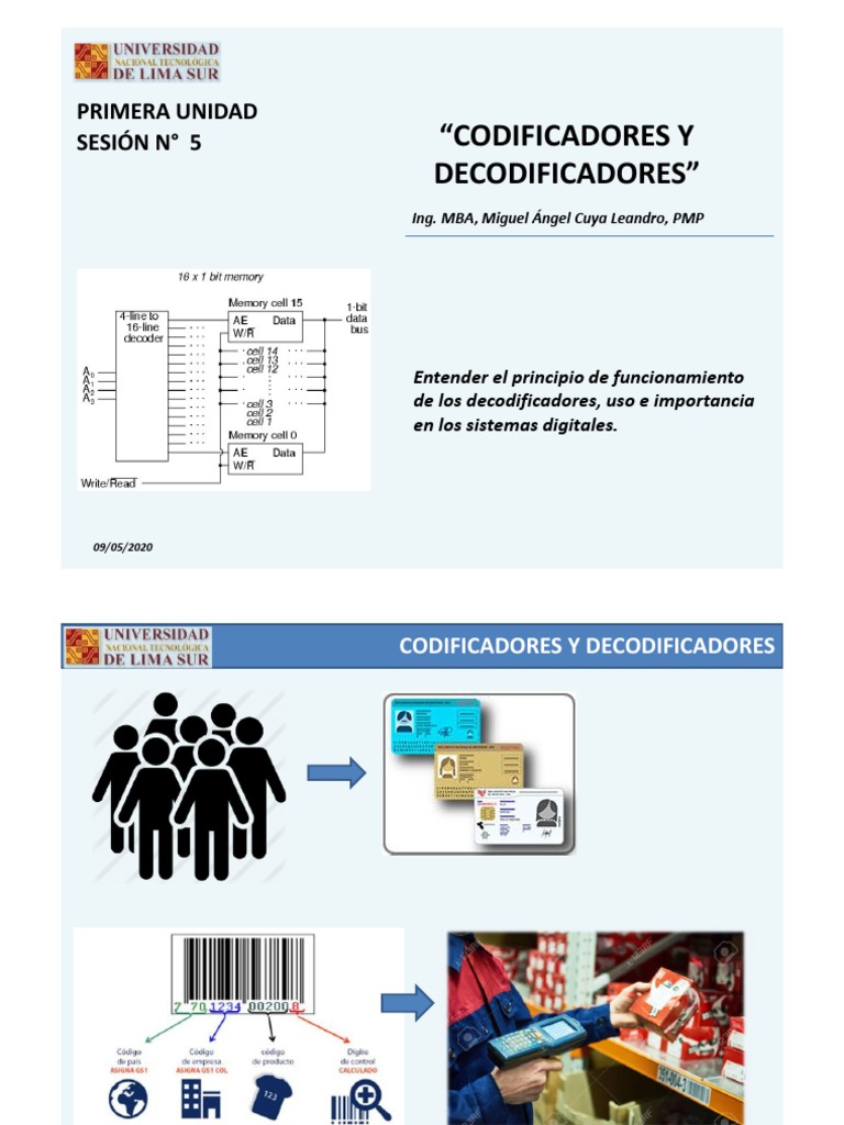 SD SES005 Codificadores Decodificadores | PDF | Puerta lógica | Lógica ...