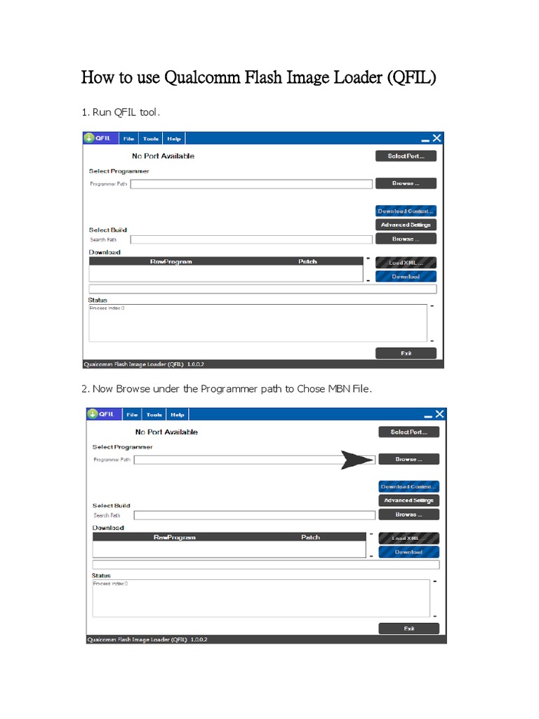 How To Use Qualcomm Flash Image Loader (QFIL) | PDF | Computers