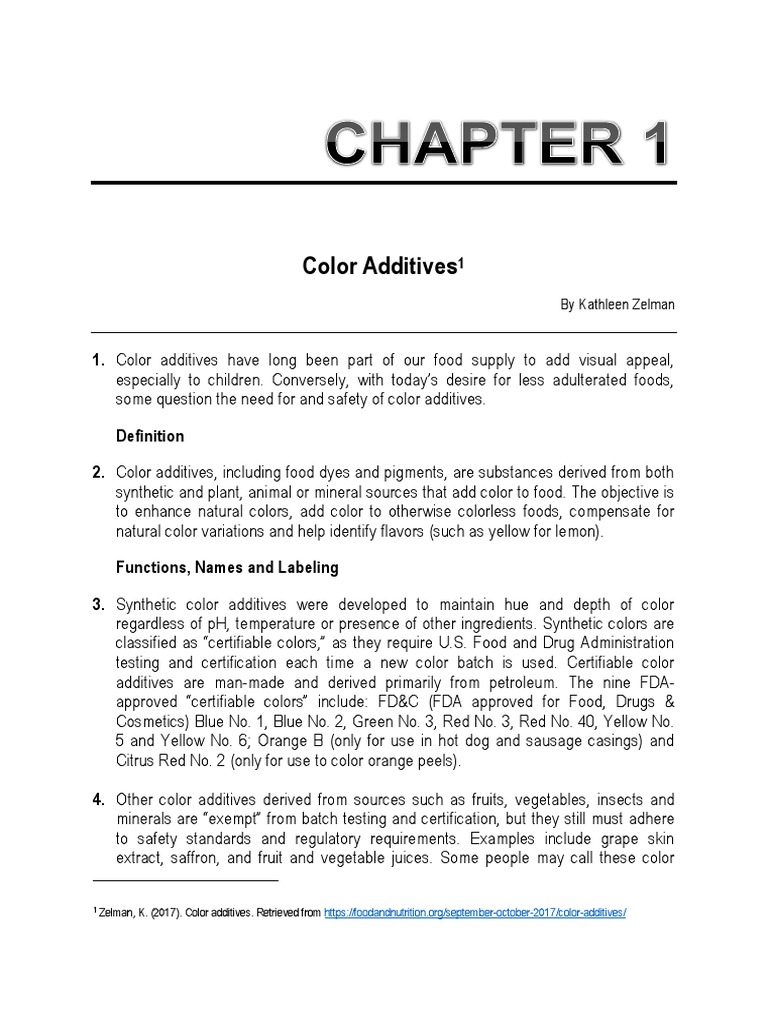 An In-Depth Look at Color Additives: Their Functions, Safety ...