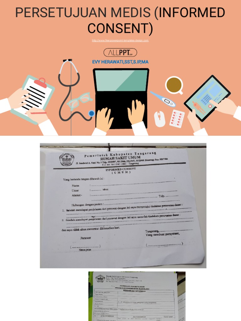 Persetujuan Tindakan Medis Informed Consent Bu Evi PDF | PDF