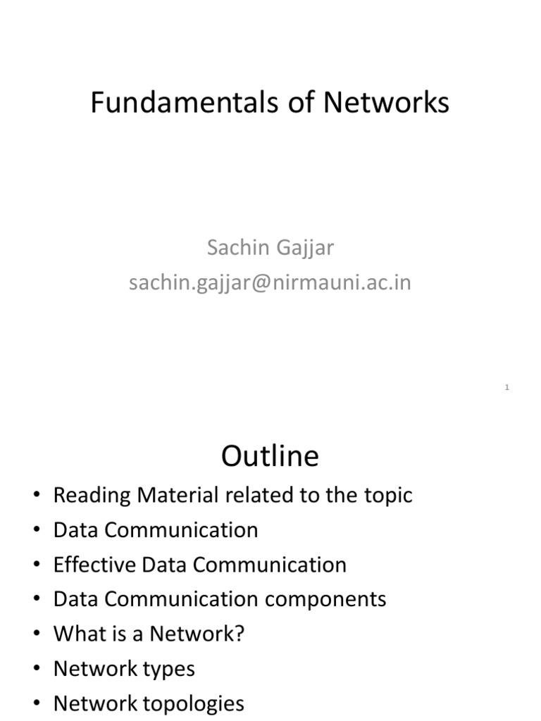 Fundamentals of Networks | PDF | Network Topology | Bandwidth (Computing)