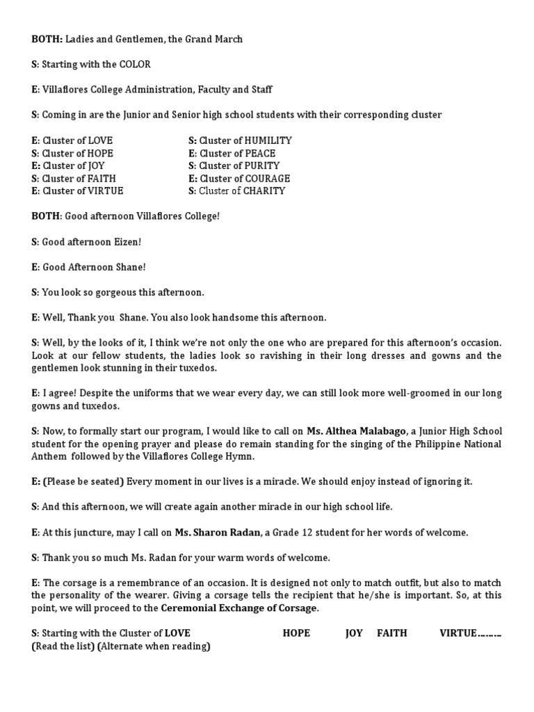 JS Prom Script | PDF | Prophecy