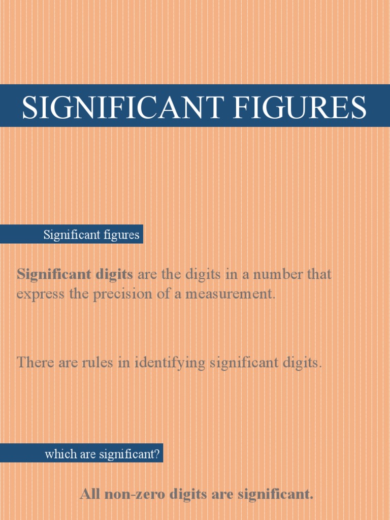 Significant Figures and Notation Guide | PDF | Significant Figures | Numbers