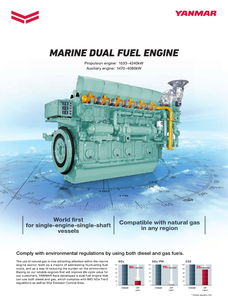 Marine Dual Fuel Engine | PDF