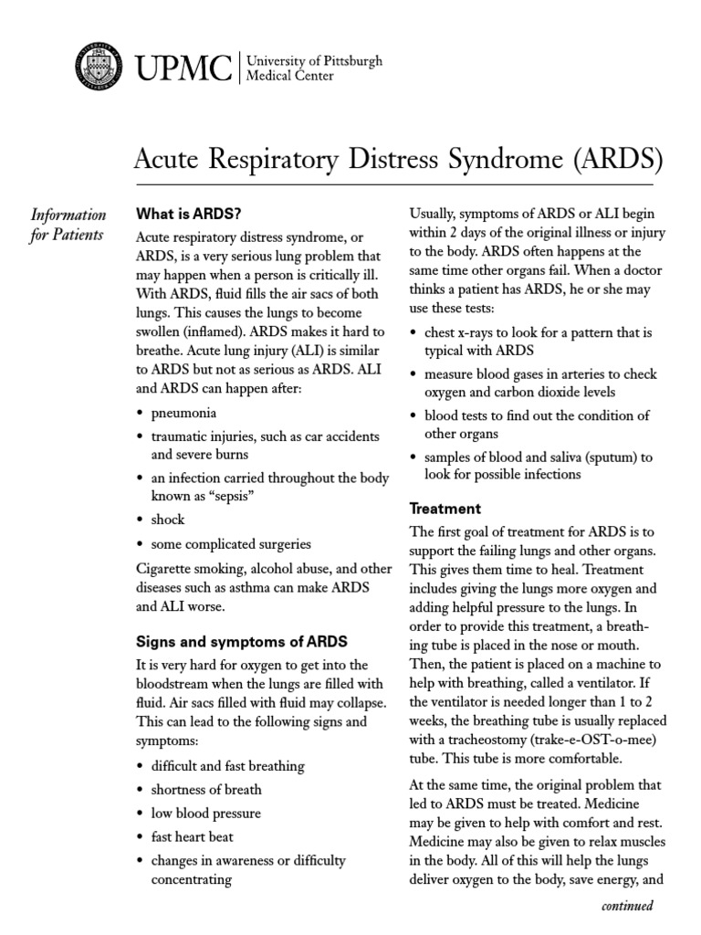 Ards PDF | PDF | Lung | Breathing