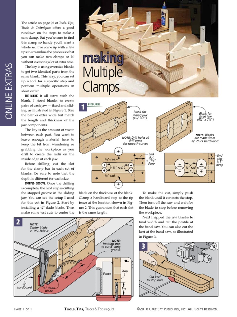 5 Shop Made Clamps - SSC | PDF | Woodworking | Equipment