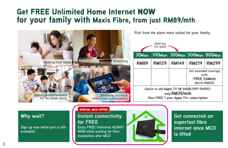 Maxis Home Fibre Internet Special MCO Offer Leaflet PDF | PDF