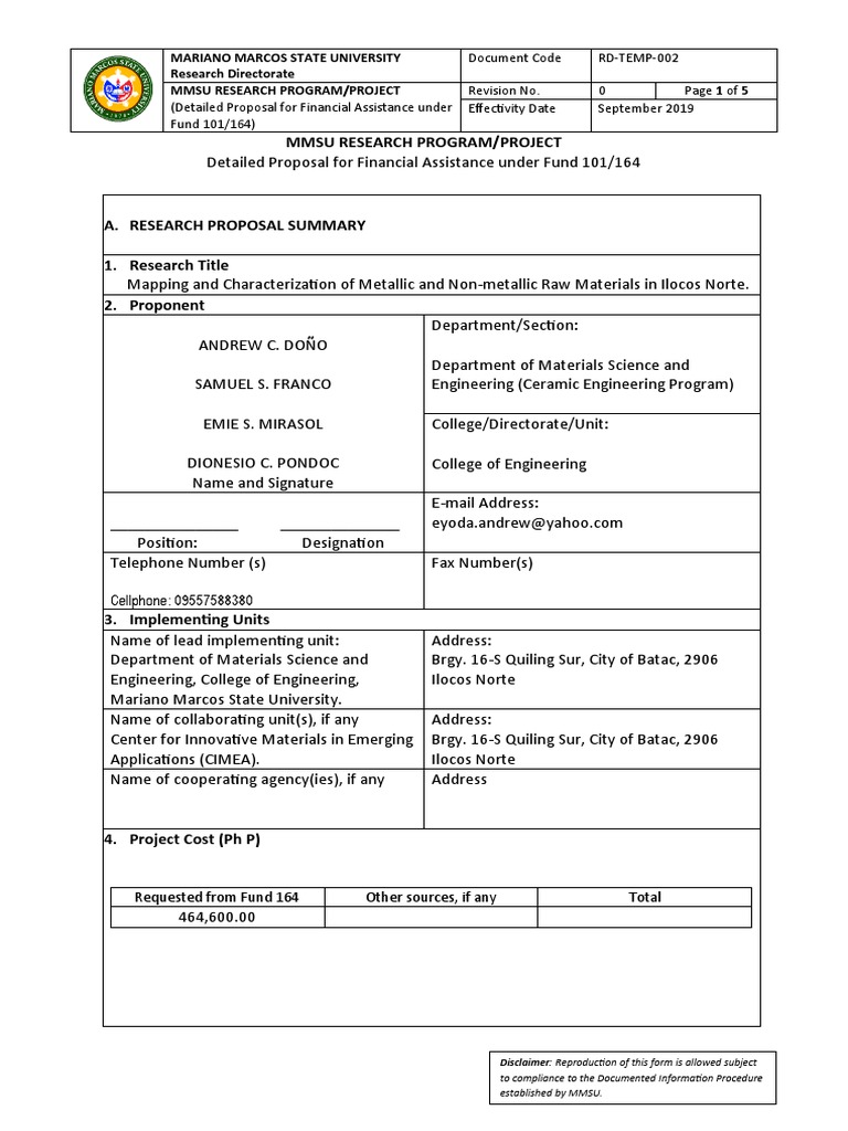 Mariano Marcos State University Research Directorate Mmsu Research ...