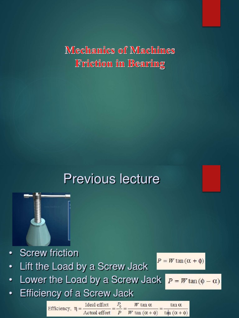 Friction in Bearings1 | PDF | Bearing (Mechanical) | Propeller