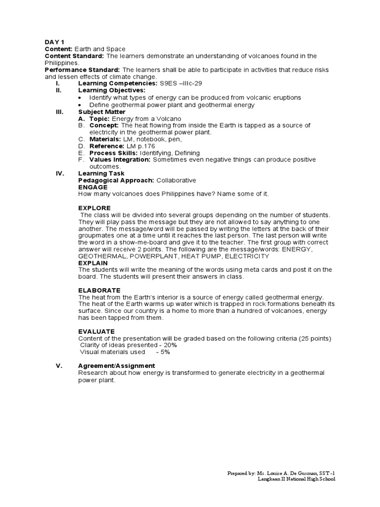 Grade 9 Science Earth 2 DLP | PDF | Global Warming | Climate