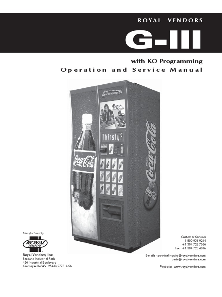 Royal GIII SOda Machine | PDF | Manufactured Goods | Electrical Engineering