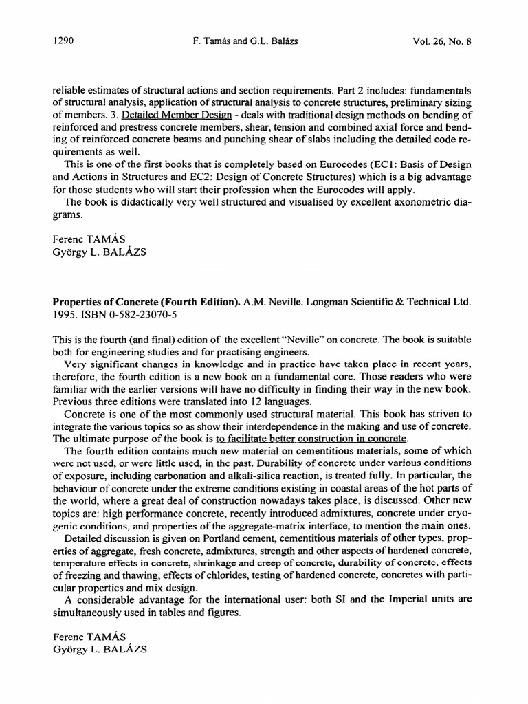 Properties of Concrete Fourth Edition | PDF | Concrete | Cement