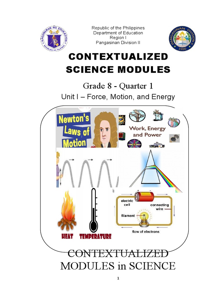 Contextualized Modules in Science | Download Free PDF | Force ...